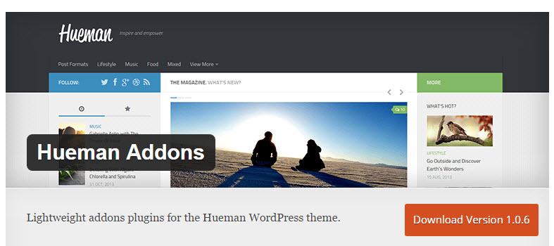 Hueman Theme V3 2 1 Recommends The Hueman Addons Plugin Press Customizr